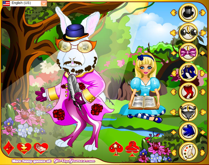 Rabbit in Wonderland Dress Up by TricksterGames on DeviantArt