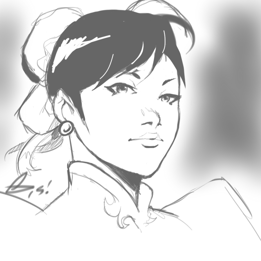Chun-li sketch by DreddStar on DeviantArt
