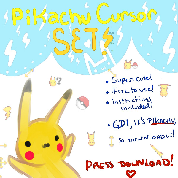 PIKA PIKA CURSORS by Lady-Michiyobu on DeviantArt