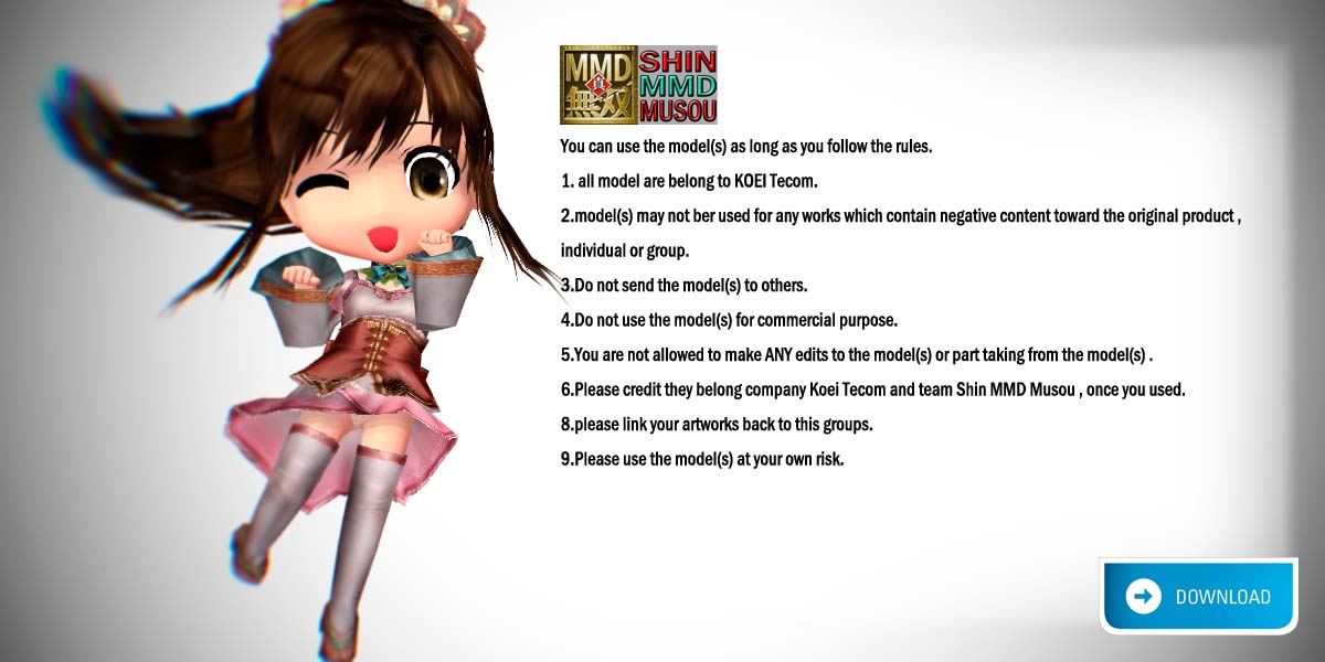 MMD - Chibi Xiao Qiao released by DesmondChan on DeviantArt