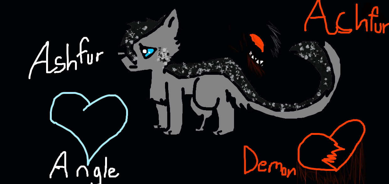 ashfur and demon ashfur by Crysmol on DeviantArt