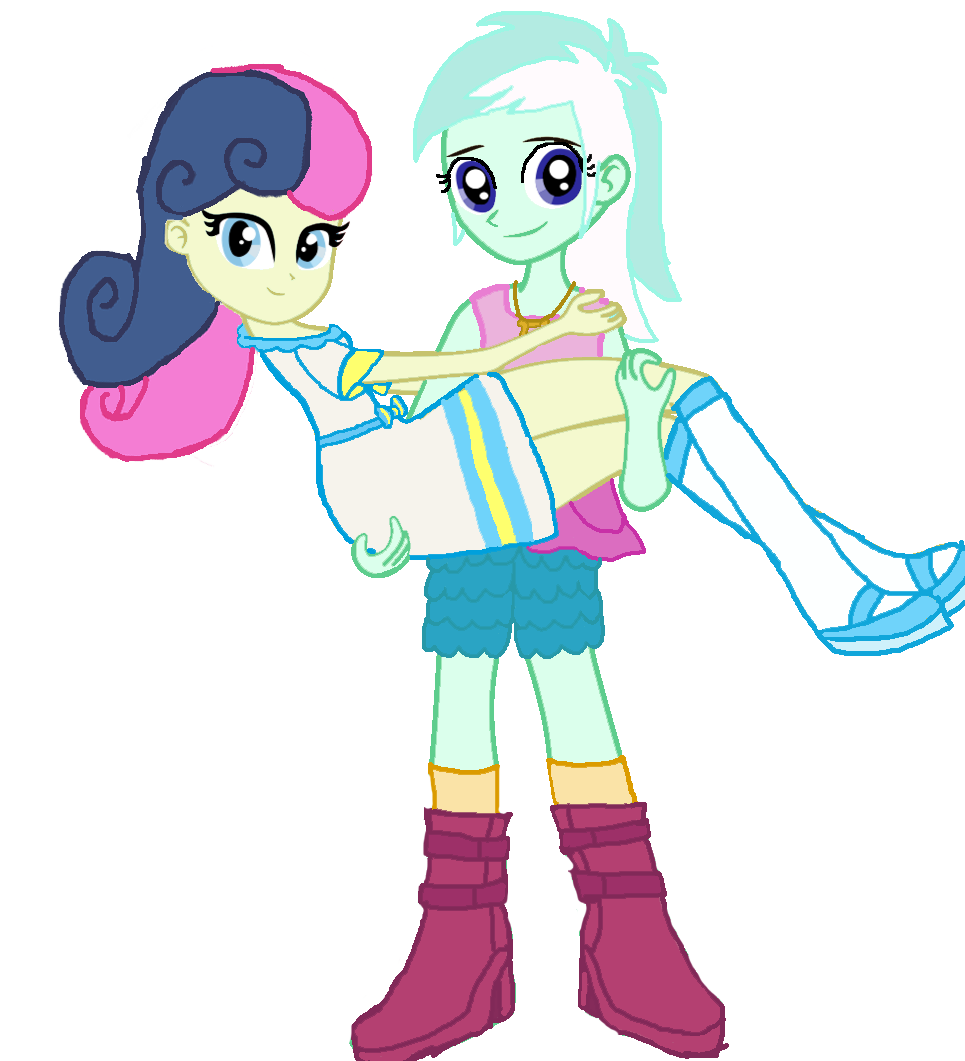 Lyra x BonBon- EQG Holding U Base by kTd1993 on DeviantArt