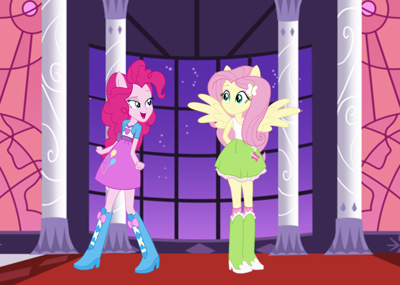 Pinkie Pie and Fluttershy Dancing by kTd1993 on DeviantArt