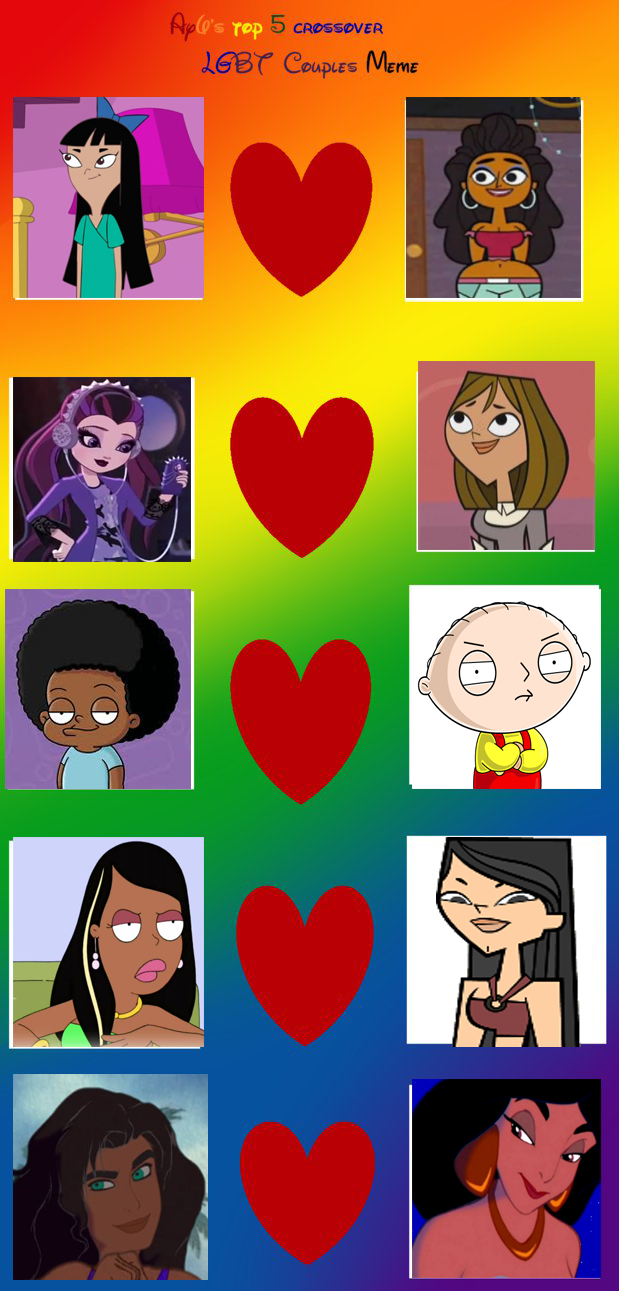 My Favorite LGBT Crossover Couples by kTd1993 on DeviantArt