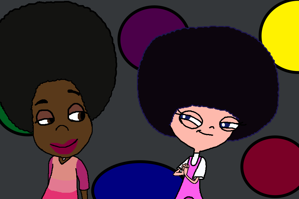 Isabella and Libby with Afros by kTd1993 on DeviantArt