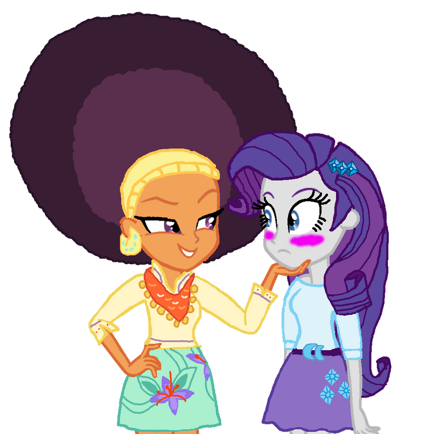 Saffron Flirting With Rarity by kTd1993 on DeviantArt