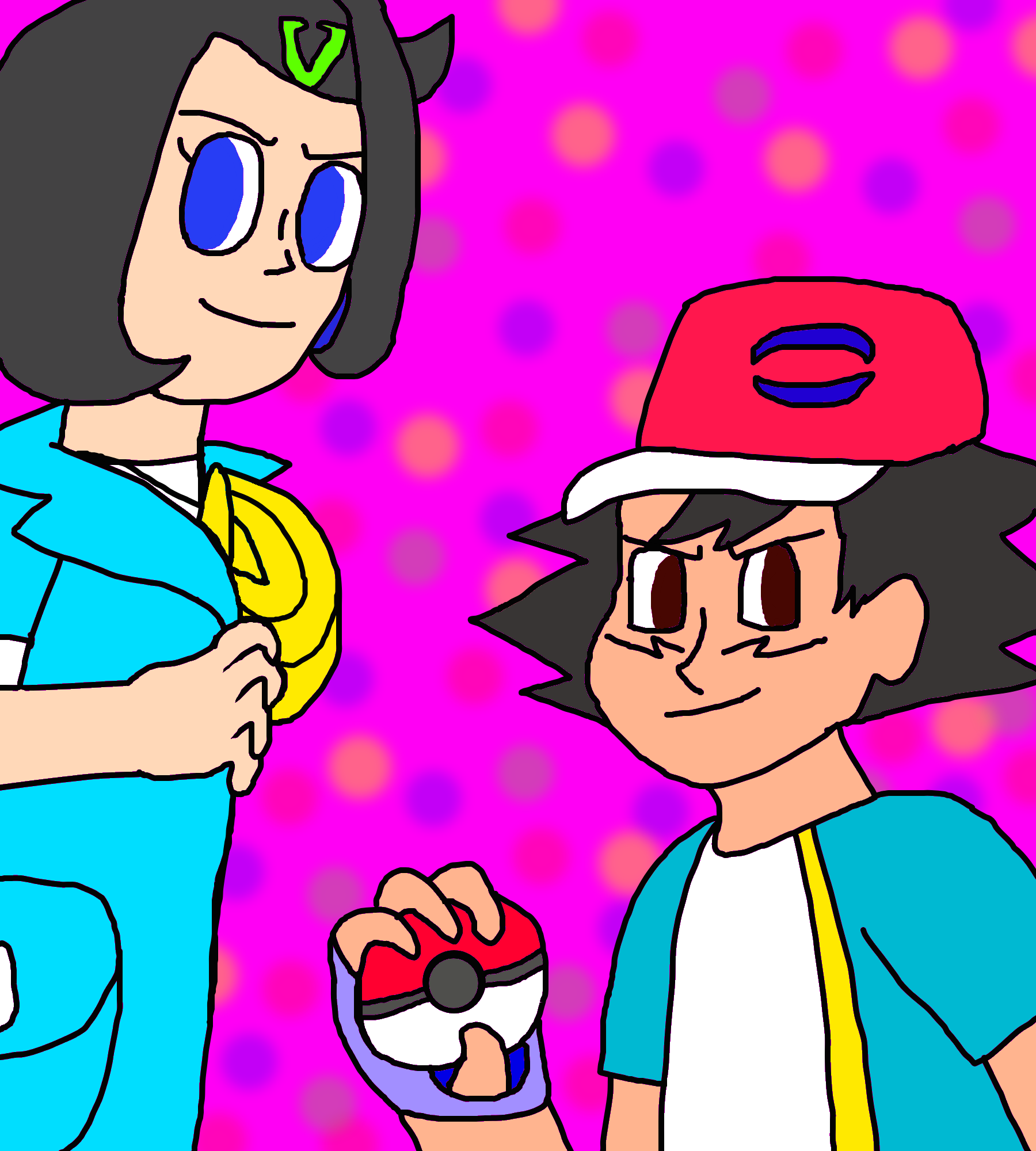 Ash x Liko- Art Trade by kTd1993 on DeviantArt