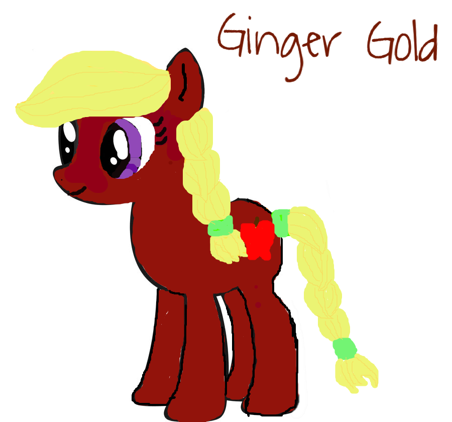 MY little pony Big Macitosh's daughter Ginger gold by WhimsicalBella on ...
