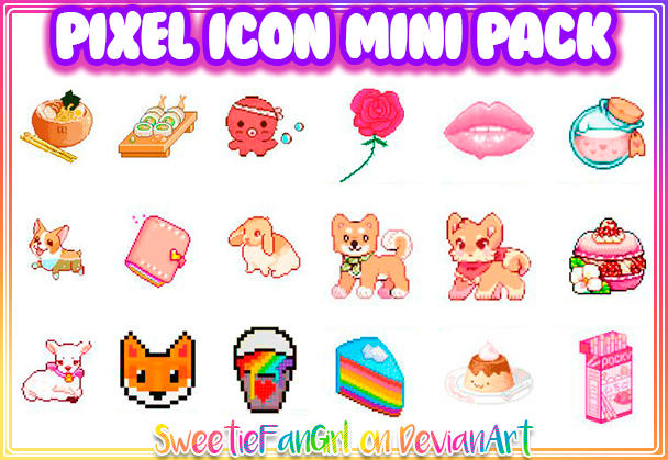 Pixel Icon Mini Pack by SweetieFanGirl on DeviantArt