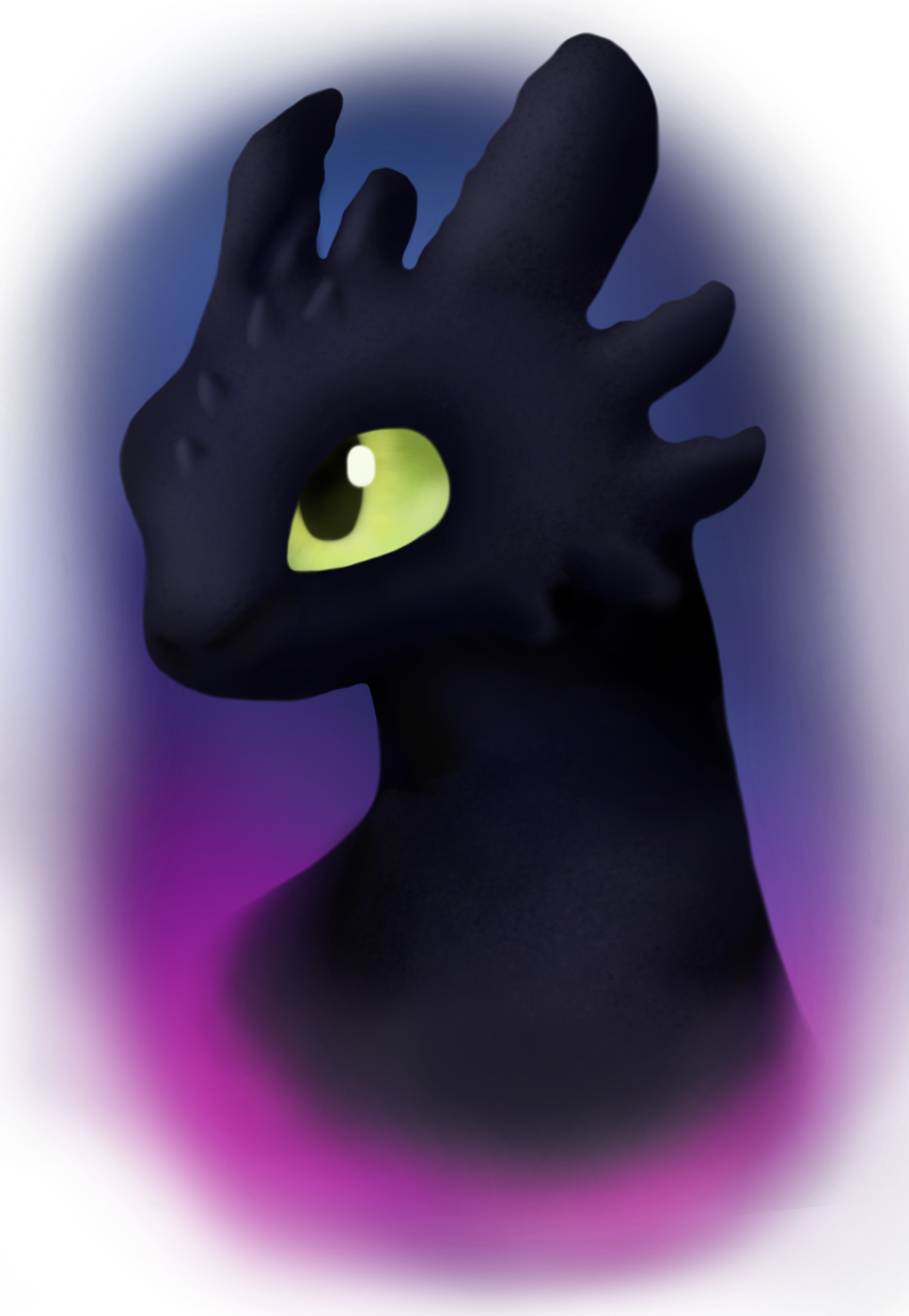 Nightfury portrait 2 by FlammingSkies on DeviantArt