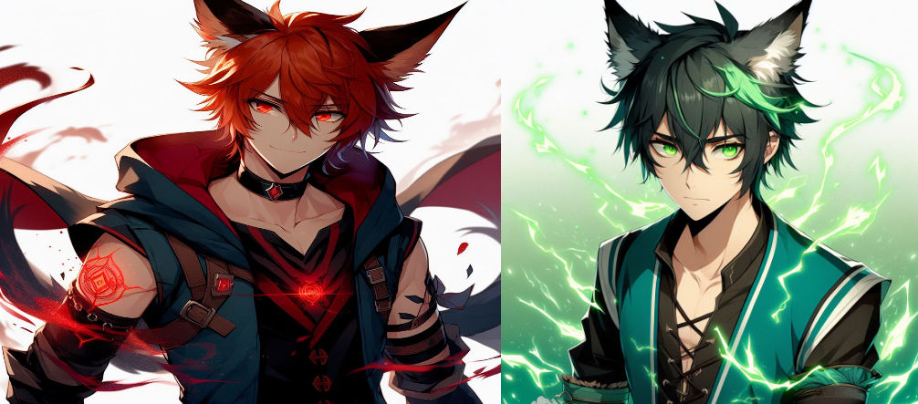 Domiro and Scourane by dominickarmstrong2 on DeviantArt