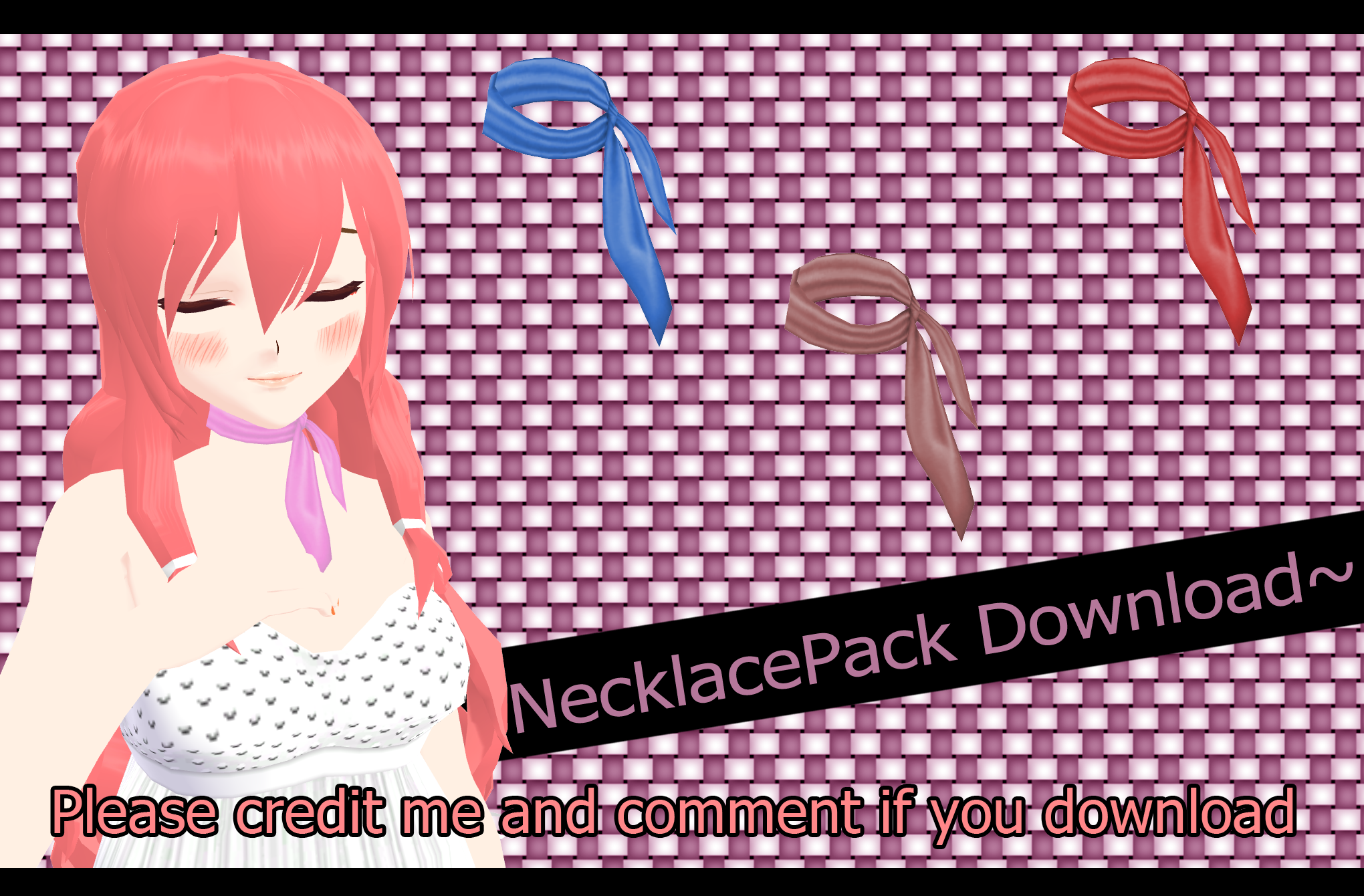 Necklace [MMD] [DL] by Deiroko on DeviantArt