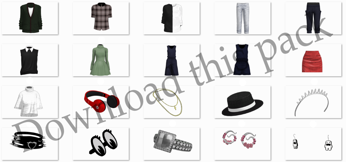 Pack [MMD][DL] by Deiroko on DeviantArt