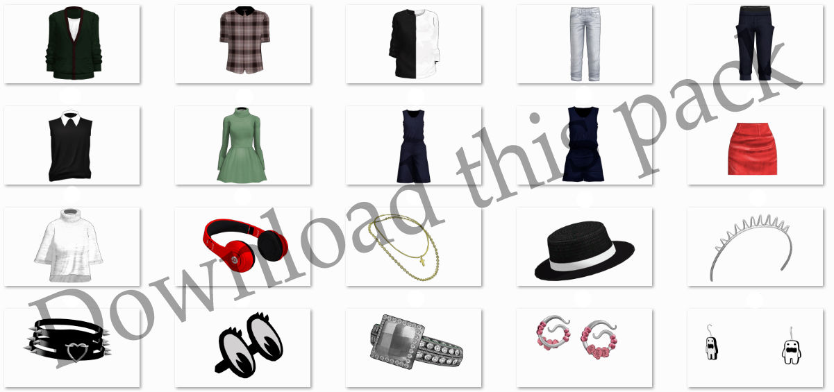 Pack [MMD][DL] by Deiroko on DeviantArt