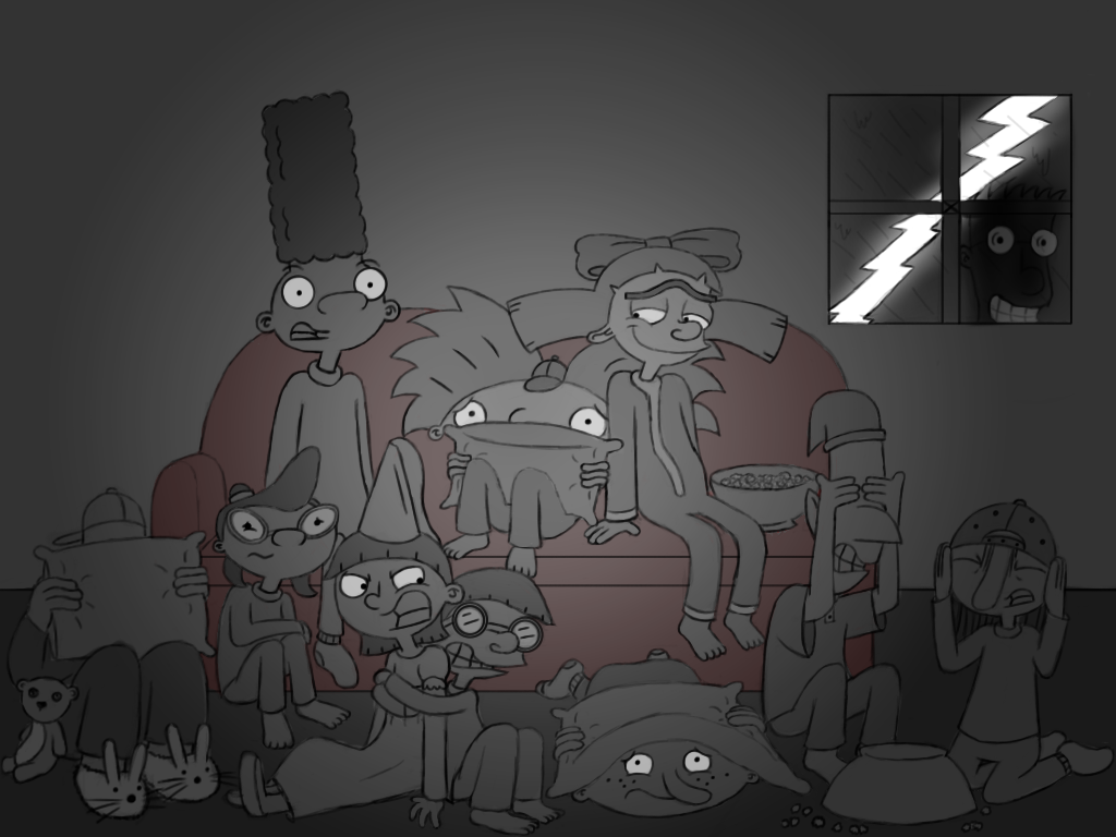 Watching a Scary Movie at Night by TigerUnknown on DeviantArt