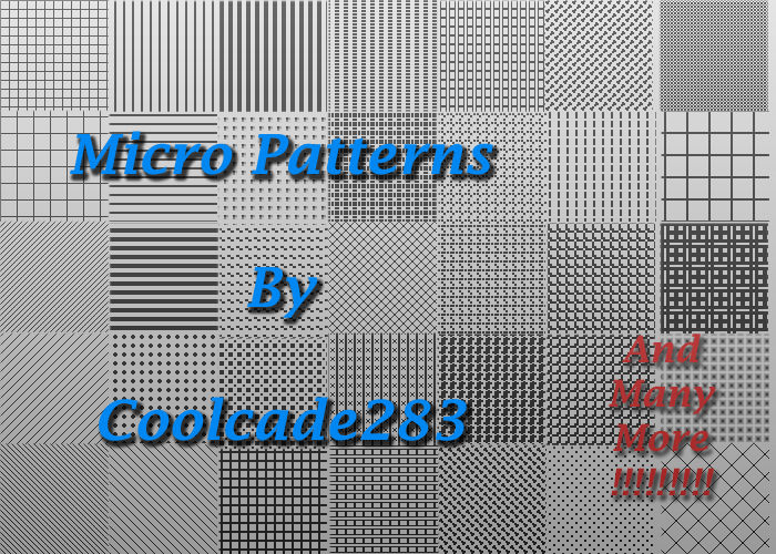 70 Micro Patterns by coolcade283 on DeviantArt