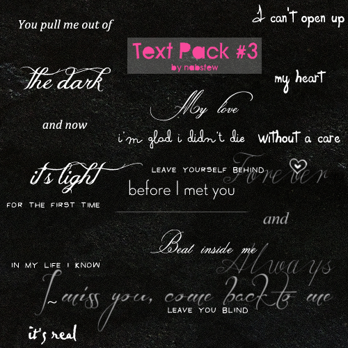 my third text pack zip by NabStew on DeviantArt