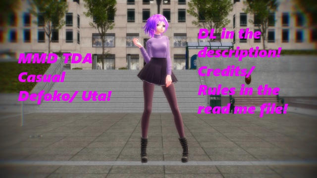 MMD Casual Defoko DL by Akeshiibo on DeviantArt