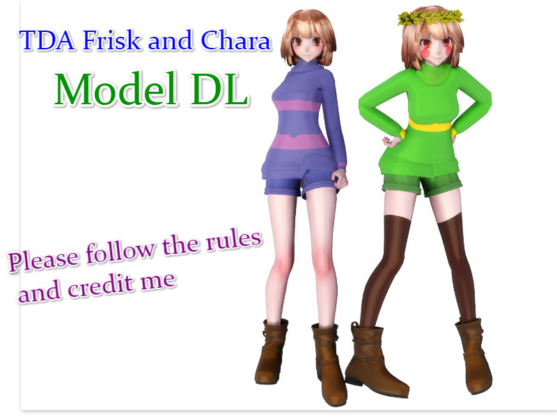 [MMD x Undertale] Tda Frisk and Chara Model DL by w-Yumiko-w on DeviantArt