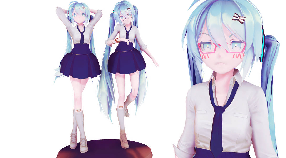 [MMD] Sour Miku edited (Model DL) by w-Yumiko-w on DeviantArt