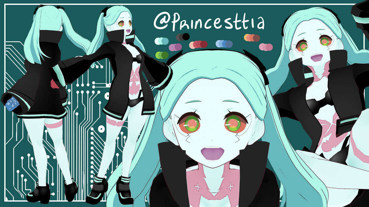 Rebecca from Cyber Punk [Free Download] by Princesttia on DeviantArt