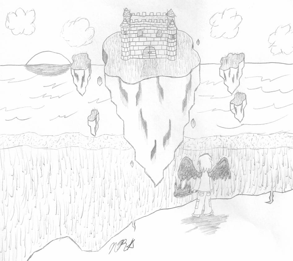 Floating Castle: I'm Home by ArcDargo on DeviantArt