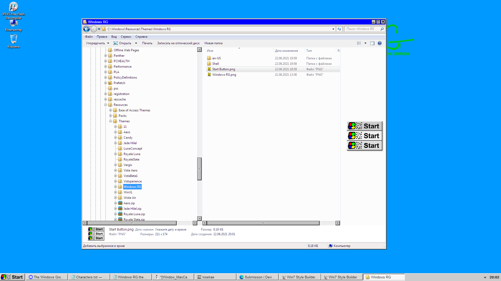 Windows RG Theme - Total Conversion for Windows 7. by ...