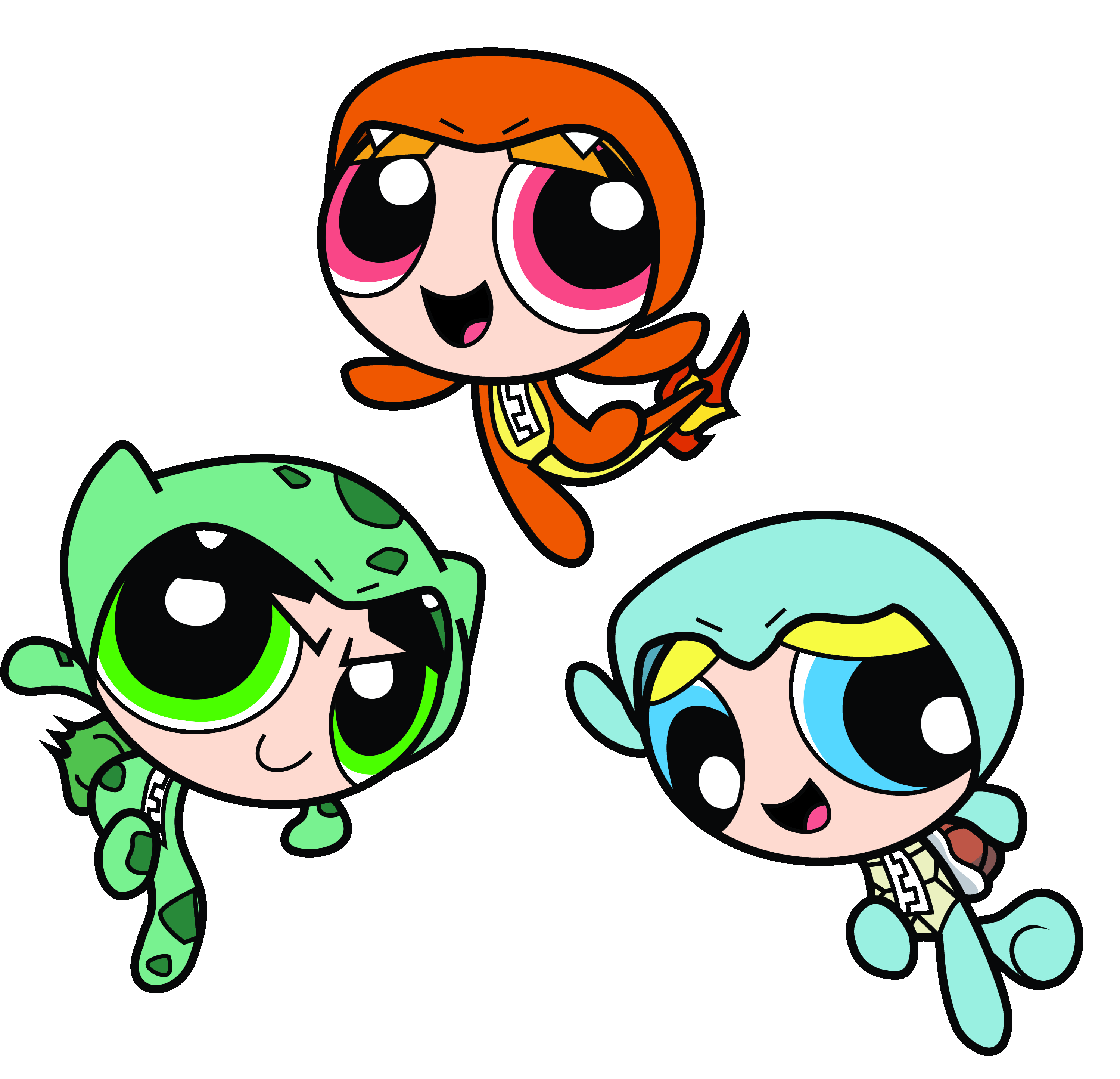 Poke-Puff Girls by Slaughsbury on DeviantArt
