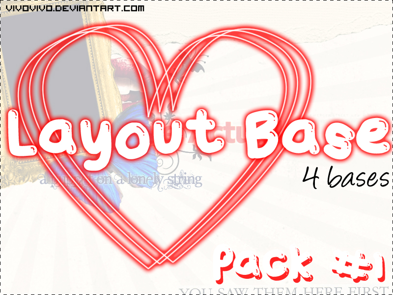 Layout Base - Pack 1 by vivovivo on DeviantArt