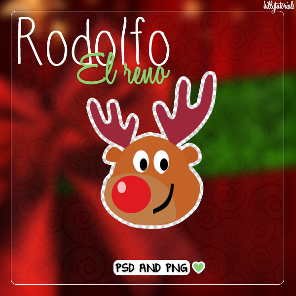Rodolfo el reno - .psd and .png by HillyTutorials on DeviantArt
