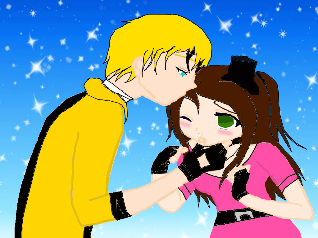 here's a kiss by tfakairi on DeviantArt