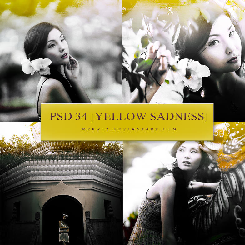 PSD coloring 34 `Yellow Sadness` by Me0w12 on DeviantArt