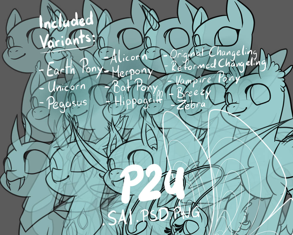 [P2U] Pony Base - Full Pack by Broeckchen on DeviantArt