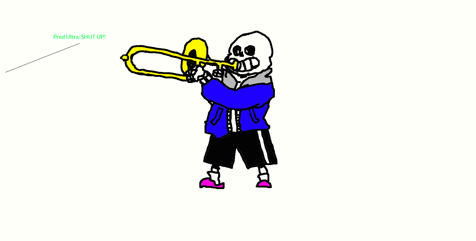 Sans With His Trombone by KillerSansy on DeviantArt