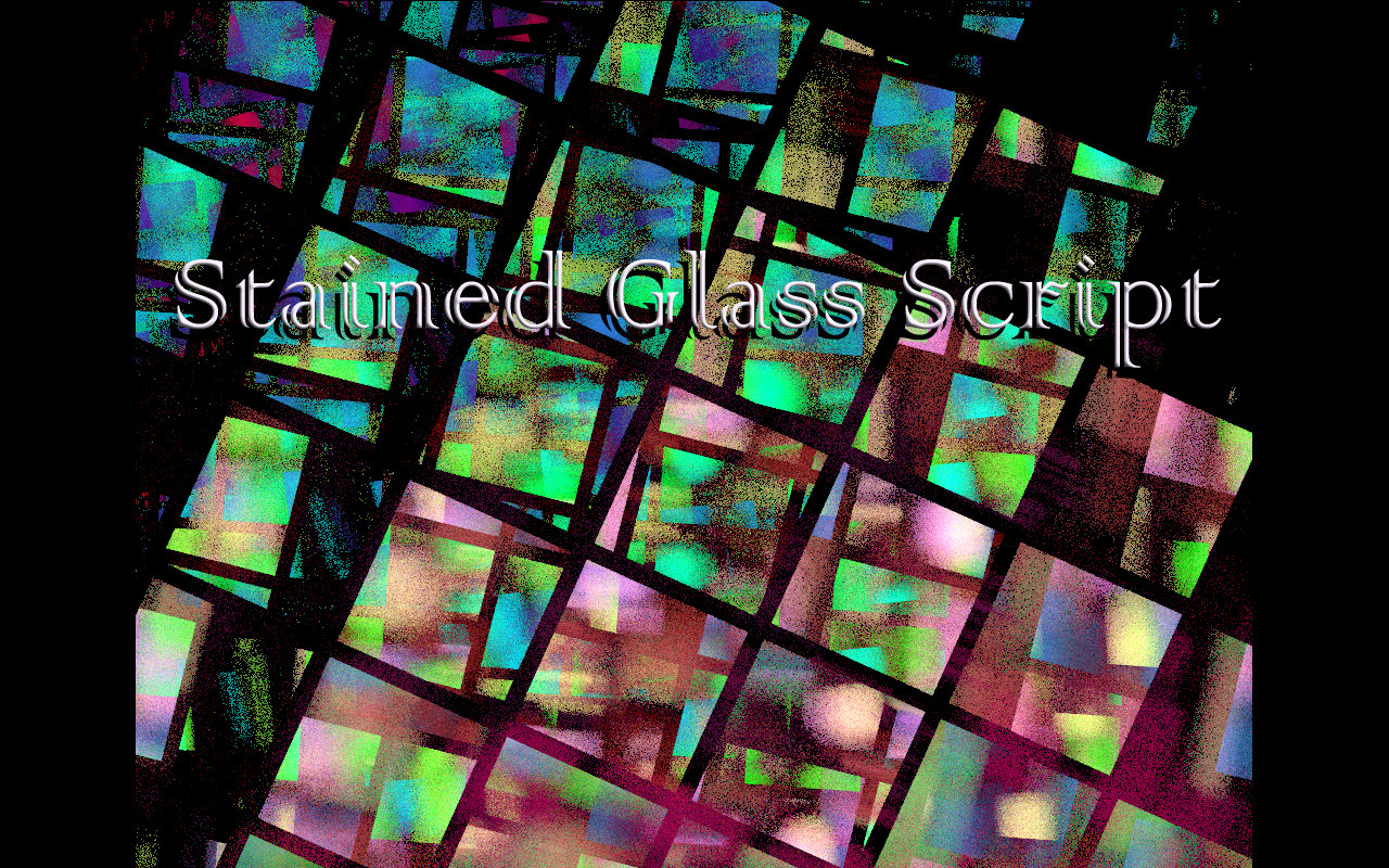 Stained Glass Script by shaun-rules-4eva on DeviantArt