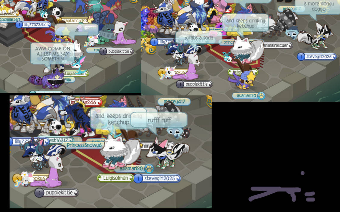 I SAW TORI, SANS, AND DOGGO (FT. PURPLE GUY) by LeviRoyale on DeviantArt