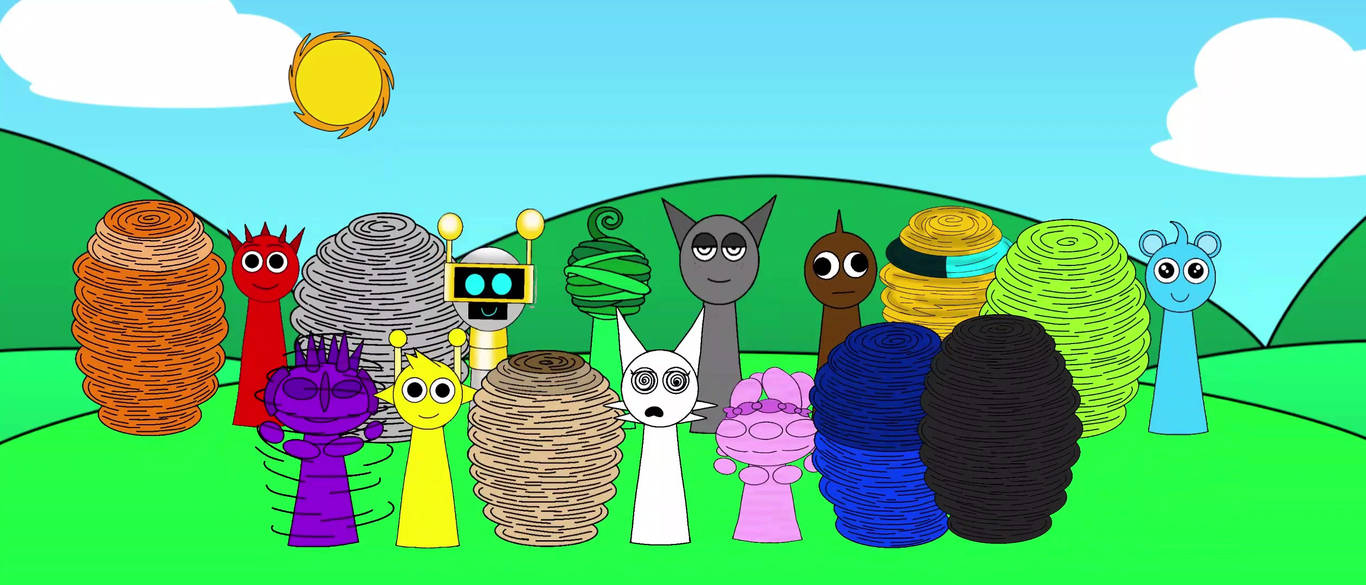 ALL SPRUNKI CHARACTERS IS SPINNING LIKE TORNADOES! by ...