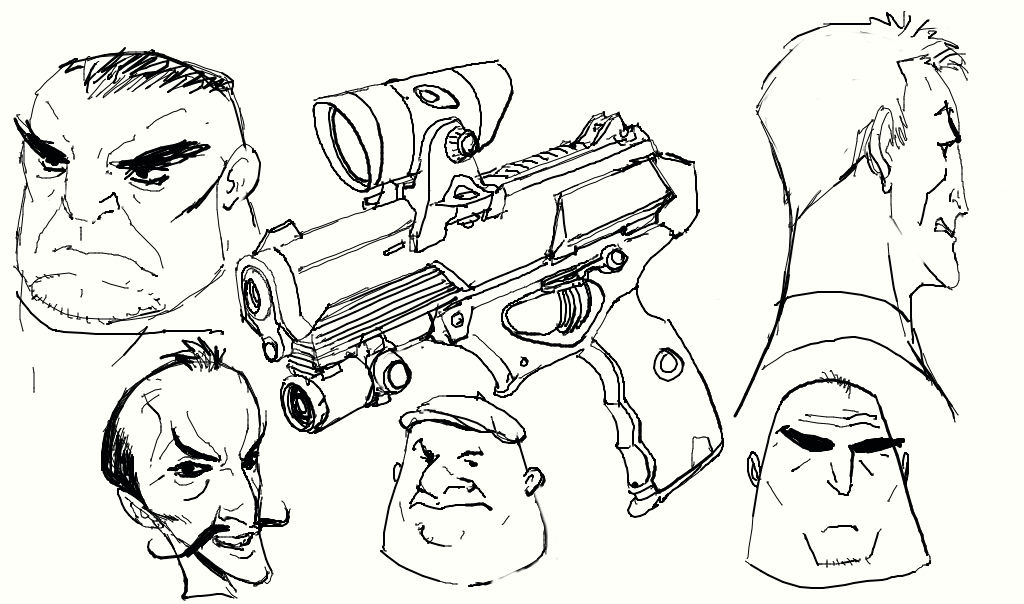 Thugs and gun by DanNortonArt on DeviantArt