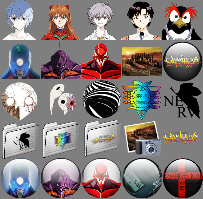 Evangelion Icon Set by ShadowNeko13 on DeviantArt