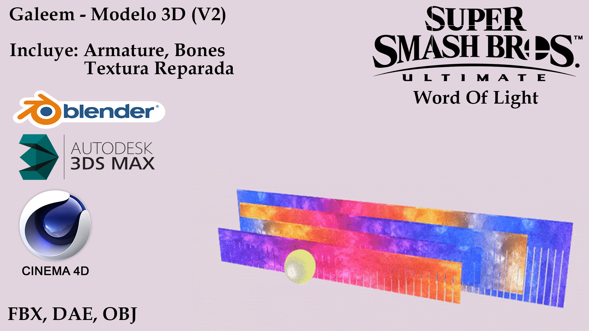 Super Smash Bros Ultimate - Galeem (V2) (DAE,FBX) by HiGuys920 on ...