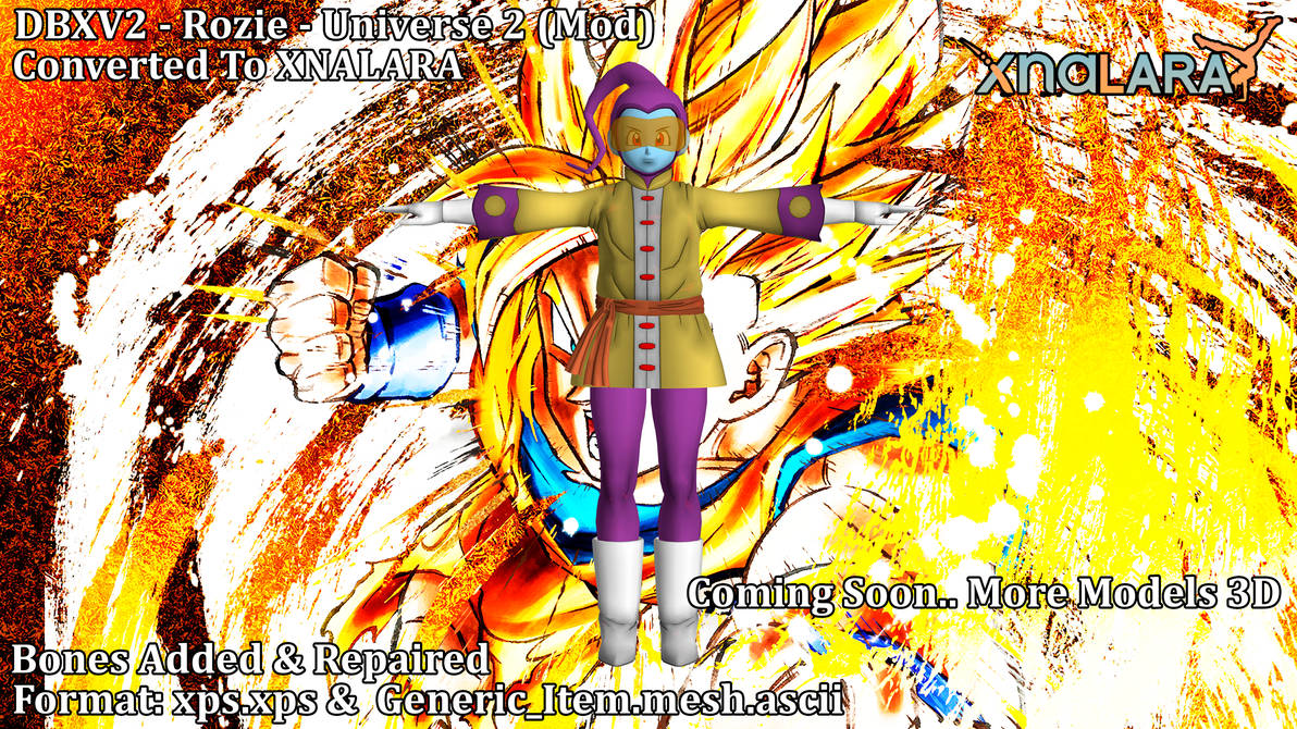 DBXV2 - Rozie (Universe 2) (Mod) XNALARA by HiGuys920 on DeviantArt
