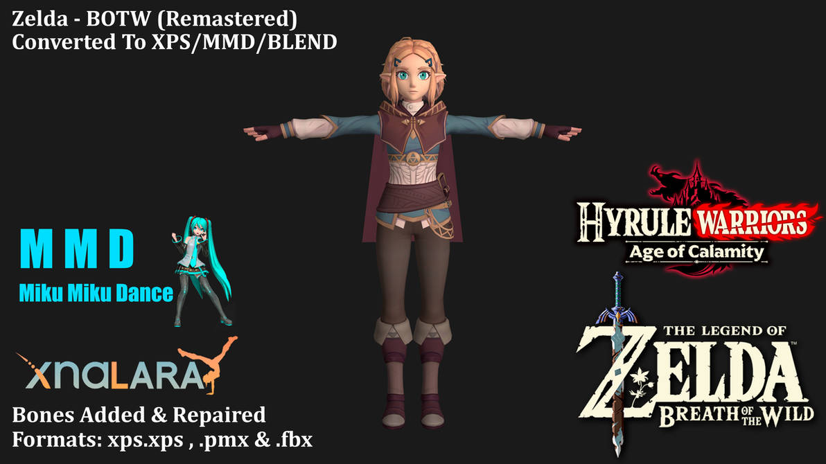 The Legend Of Zelda Botw Zelda Xpsfbxmmd By Higuys920 On Deviantart