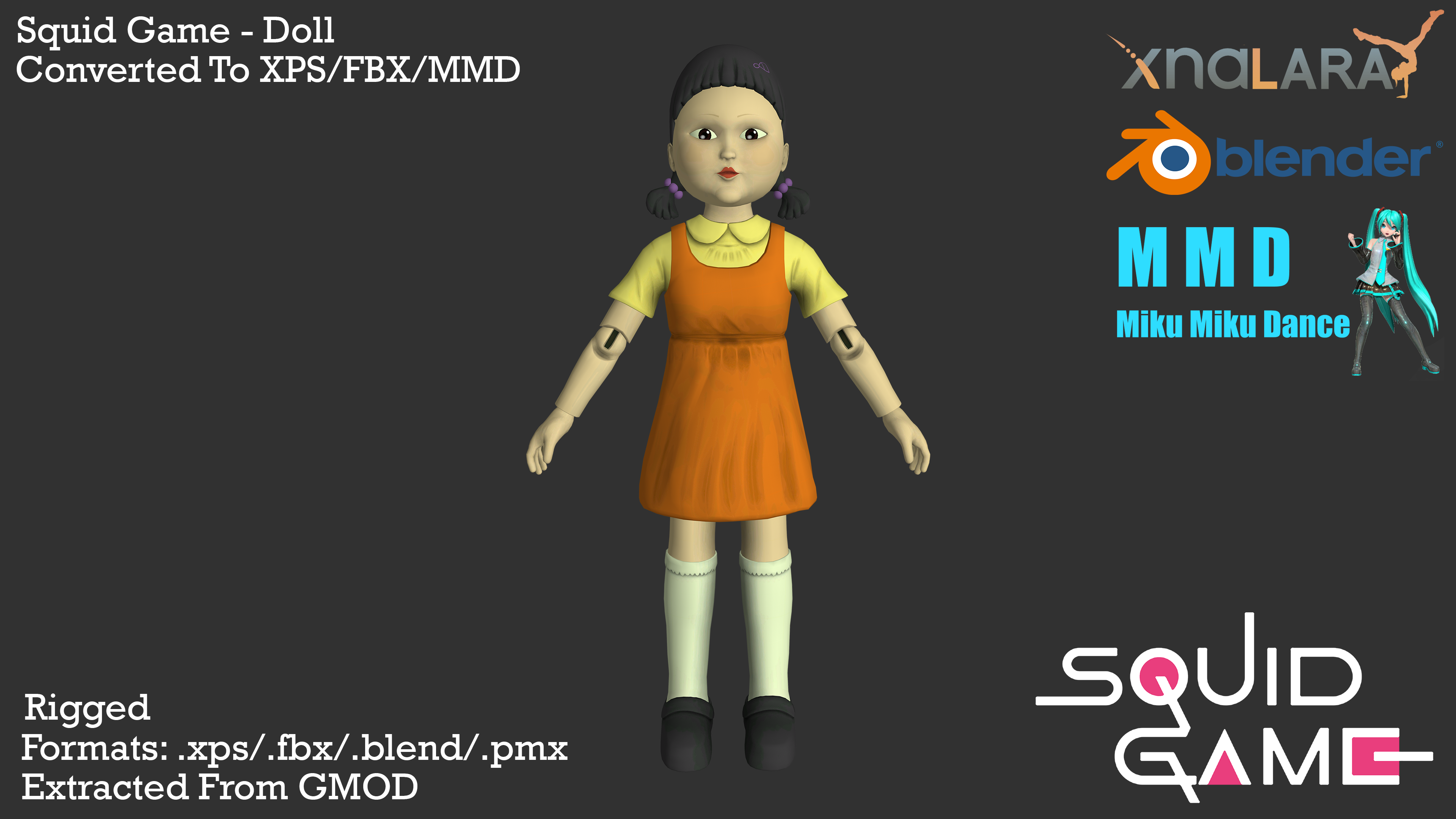 Squid Game Doll Xpsfbxmmd By Higuys920 On Deviantart