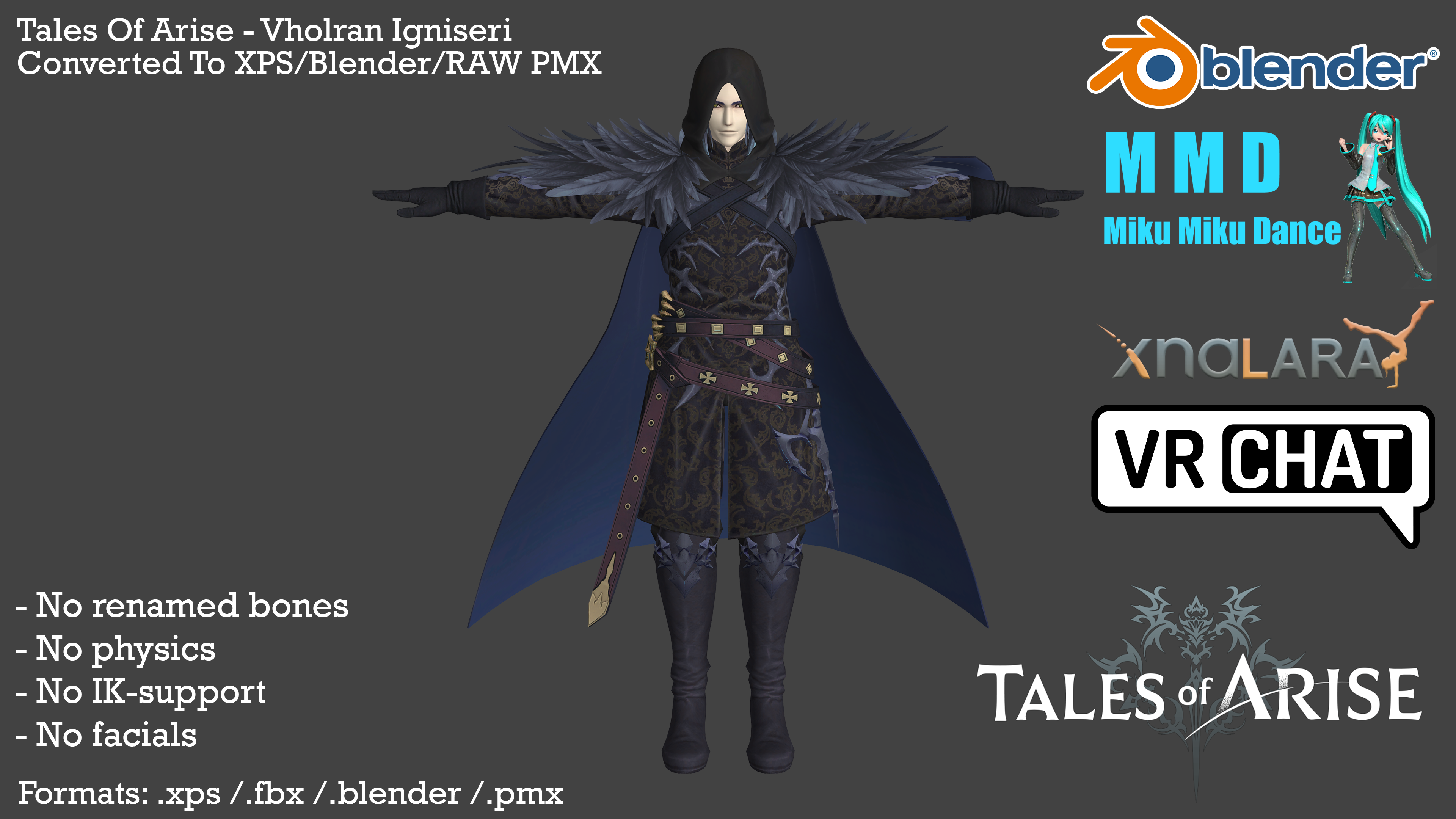 Tales Of Arise - Vholran Igniseri (XPS/FBX/MMD) by HiGuys920 on DeviantArt