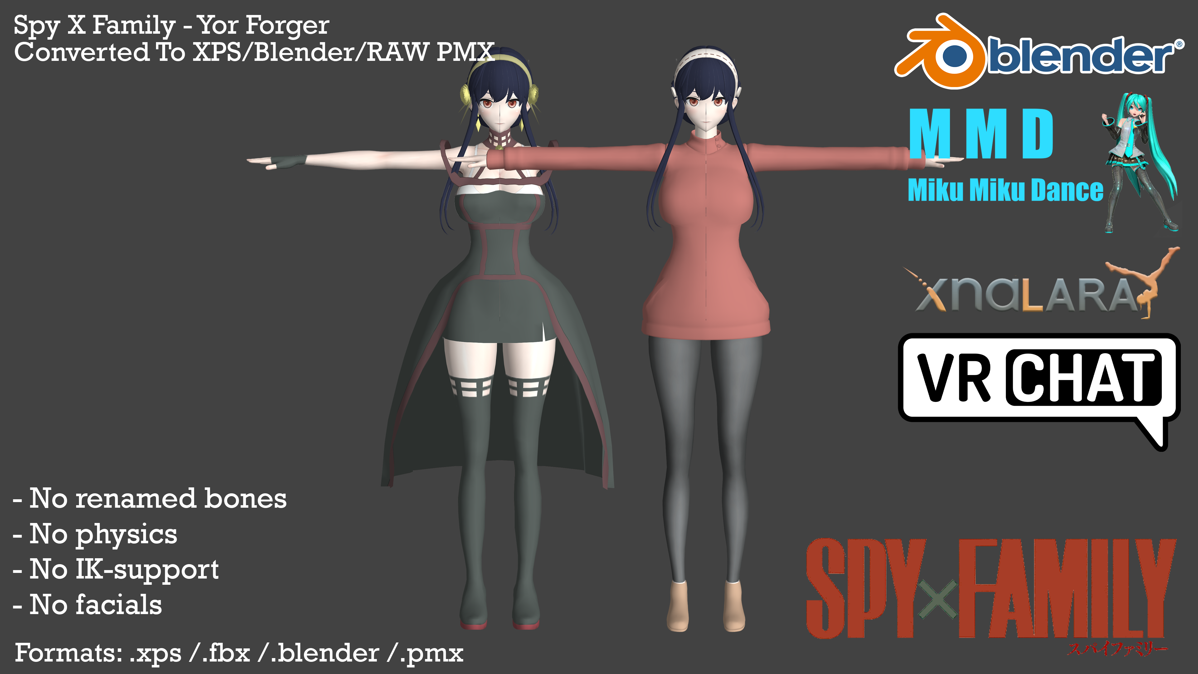 Spy X Family - Yor Forger (XPS/FBX/MMD) by HiGuys920 on DeviantArt