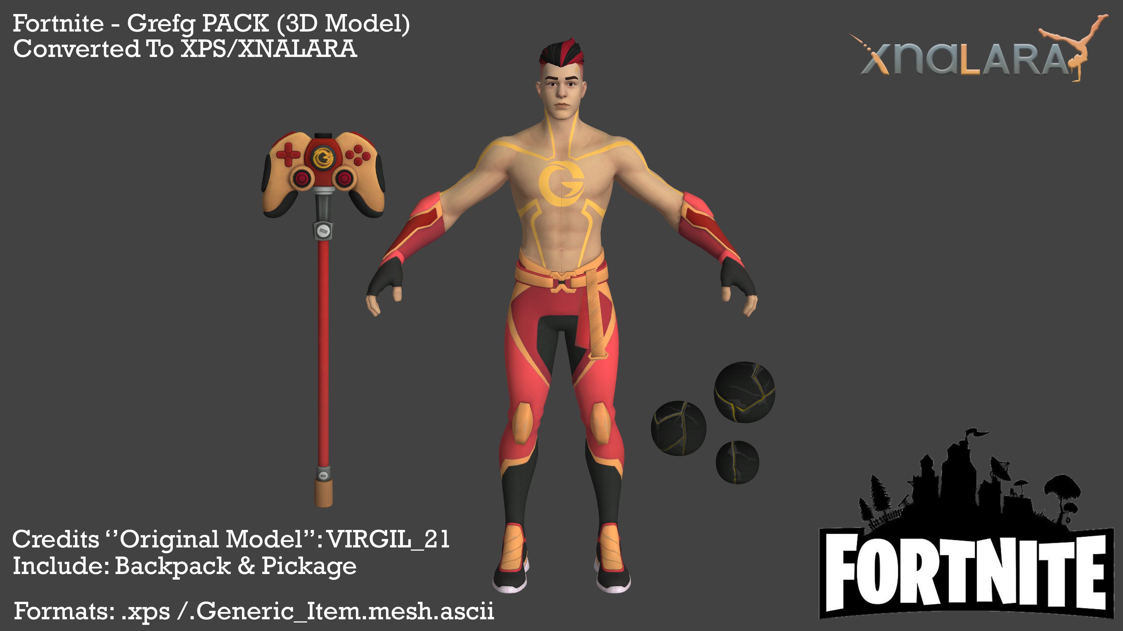 Fortnite - TheGrefg (3D Model) (XPS) by HiGuys920 on DeviantArt