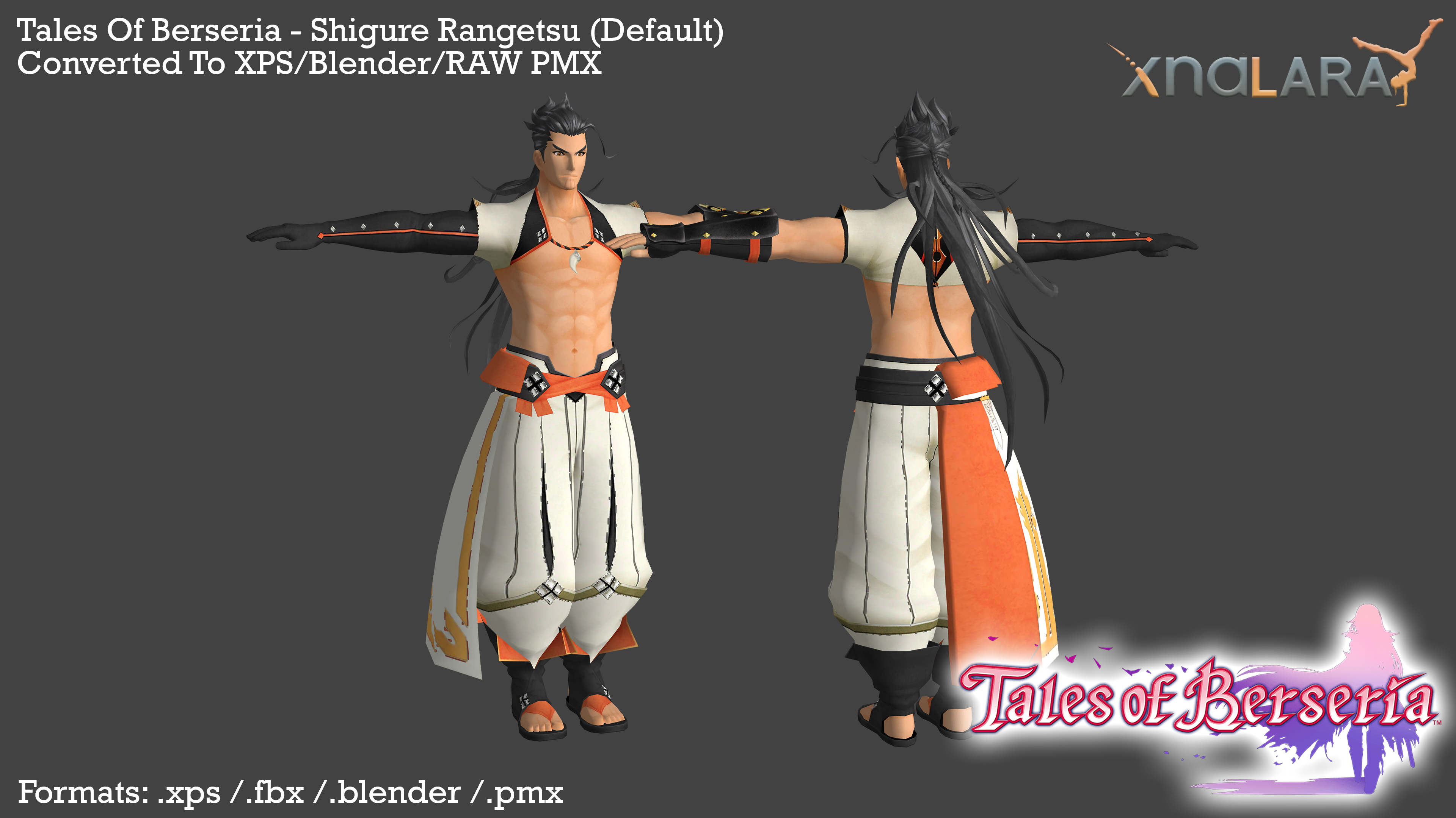 Tales of Berseria - Shigure Rangetsu (FBX/XPS/MMD) by HiGuys920 on ...