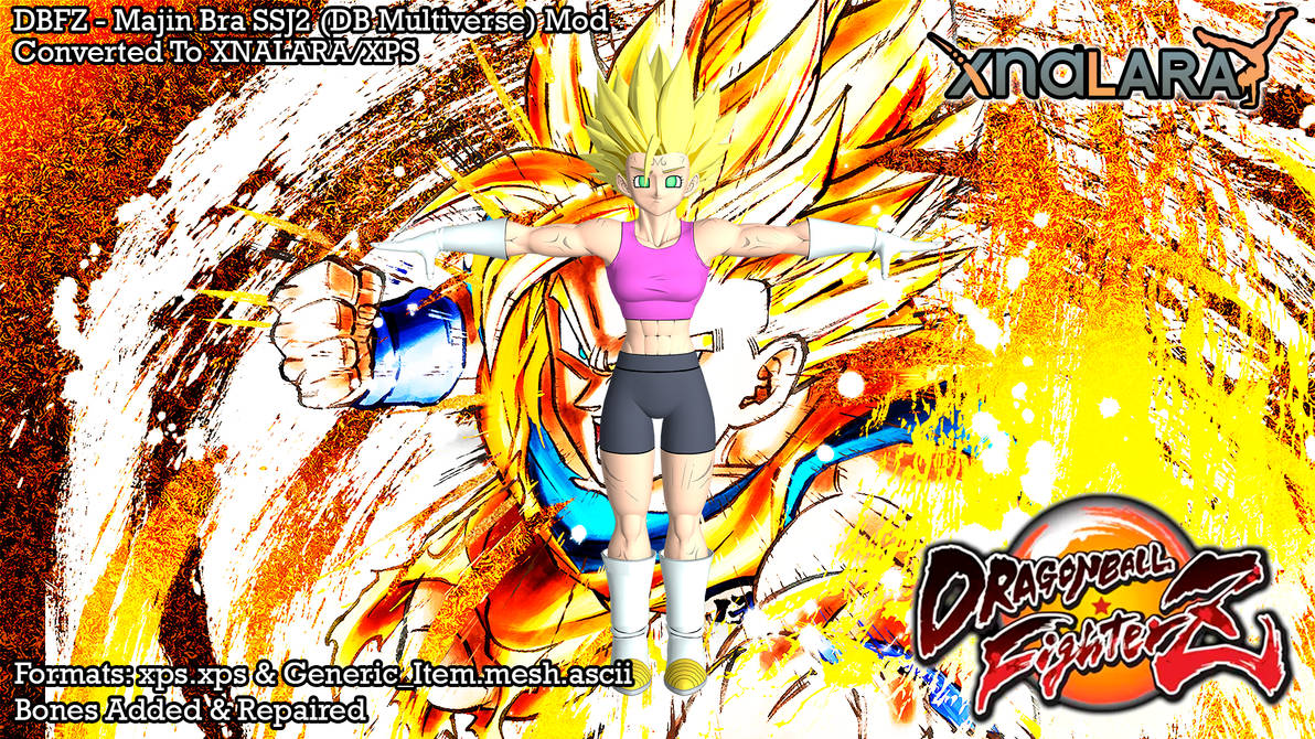 DBFZ - Majin Bra SSJ2 (DB Multiverse) Mod (XPS) by HiGuys920 on DeviantArt