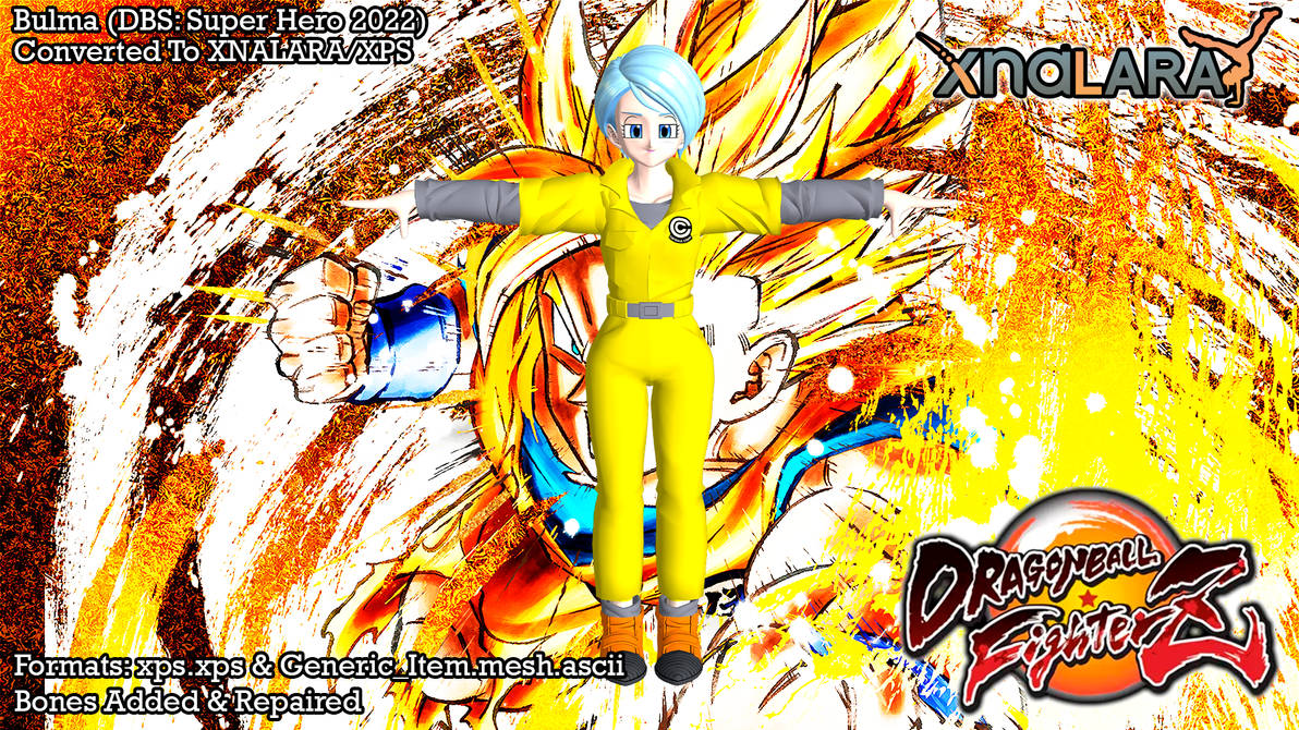 DBFZ - Bulma (DBS: Super Hero 2022) XPS by HiGuys920 on DeviantArt