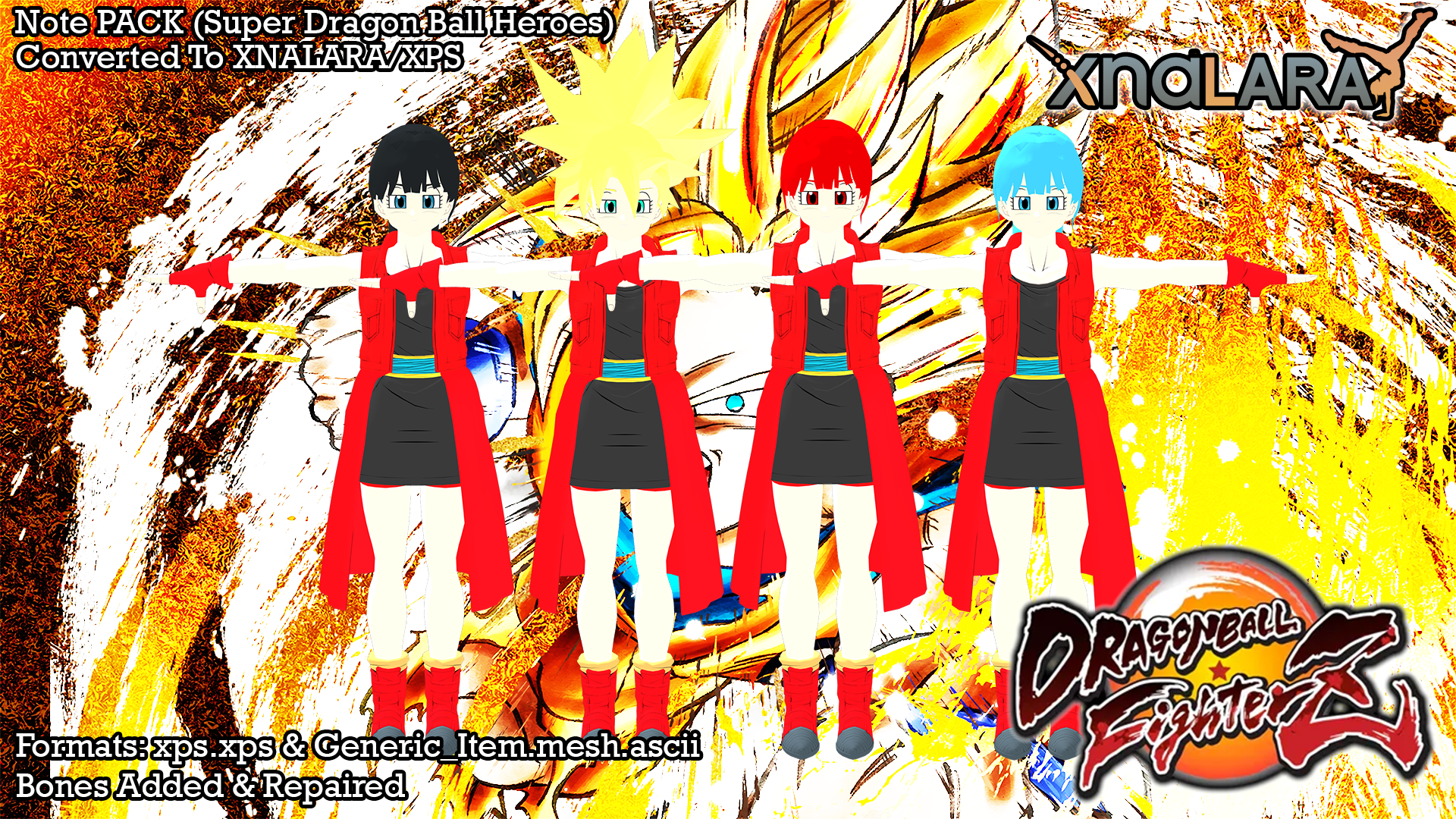 DBFZ - Note Pack (SDBH) XPS by HiGuys920 on DeviantArt